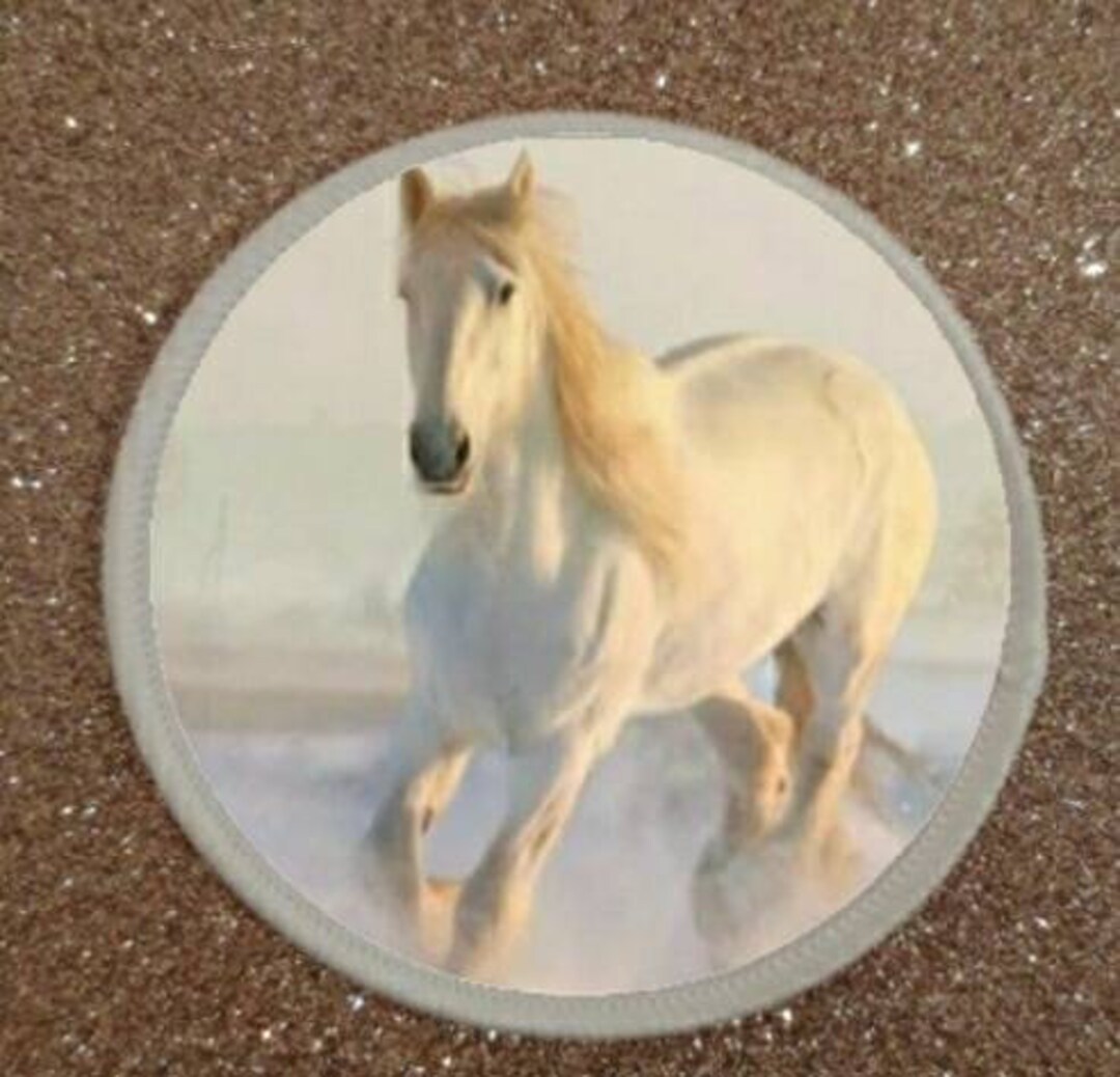 3 Inch Beautiful White Horse Patch Badge - Etsy