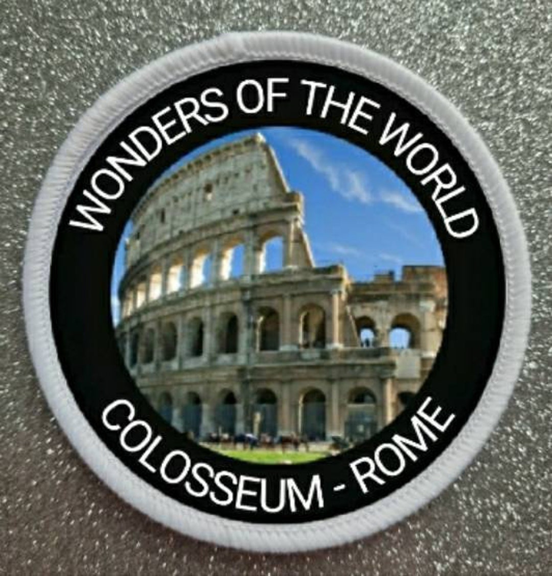 3 Inch Wonders of the World Rome Colosseum Sublimation Patch Badge. - Etsy