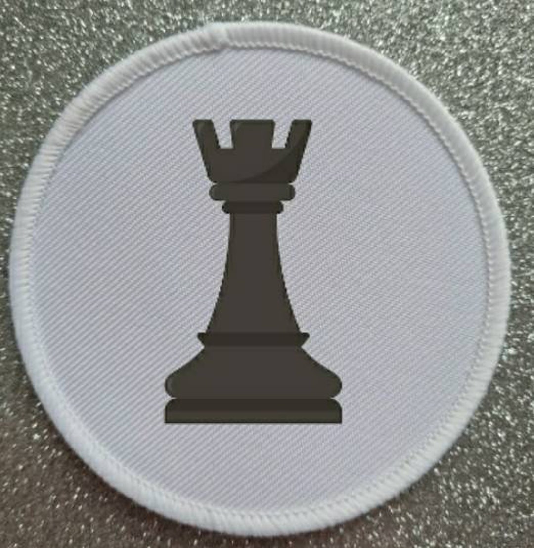3 Inch Rook Castle Chess Piece Sublimation Patch Badge. - Etsy