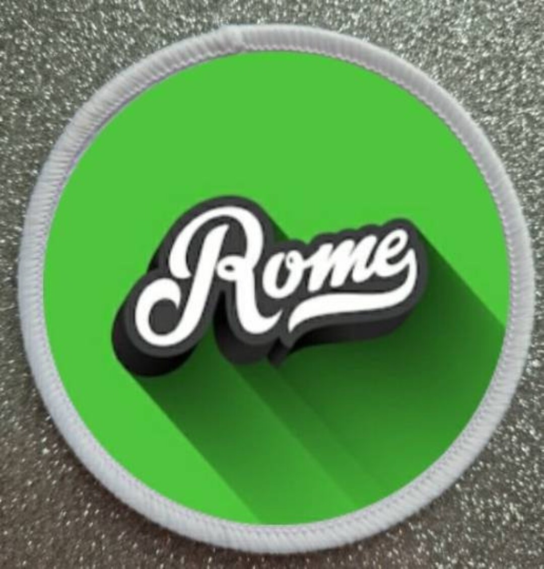 3 Inch Rome Italy Patch Badge - Etsy