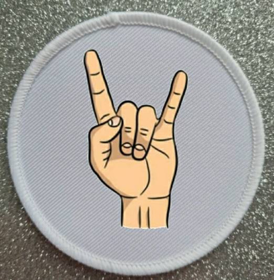 Devil Horns 3 Inch Patch Badge - Etsy