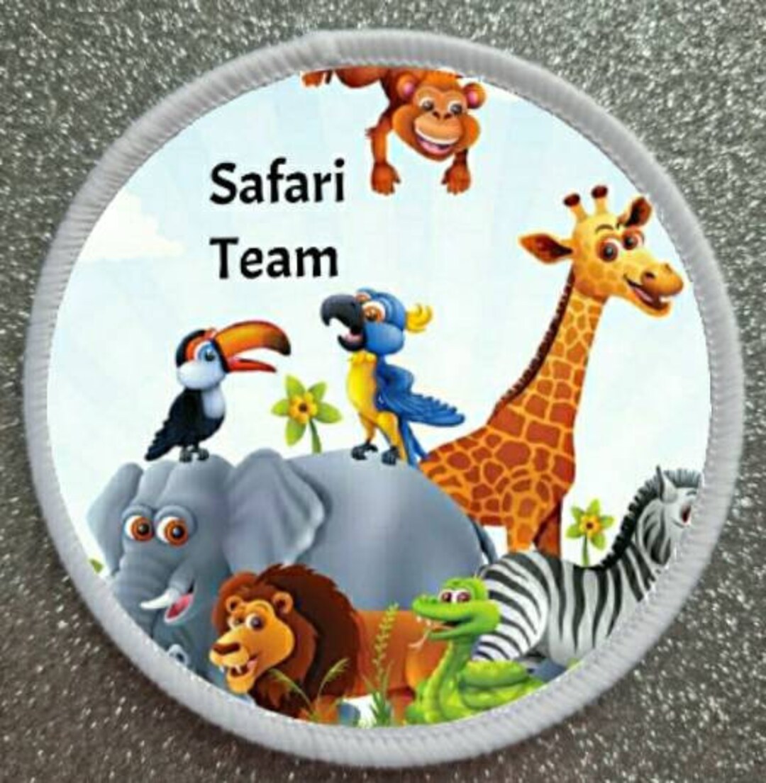 3 Inch Safari Team Patch Badge - Etsy