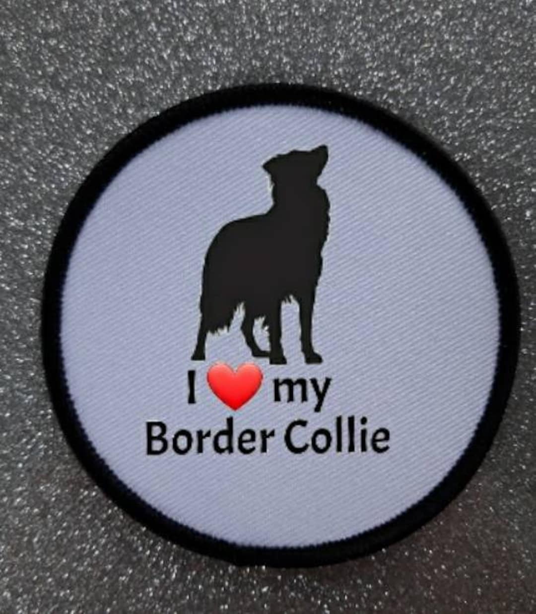 3 Inch I Love My Border Collie Dog Patch Badge. - Etsy