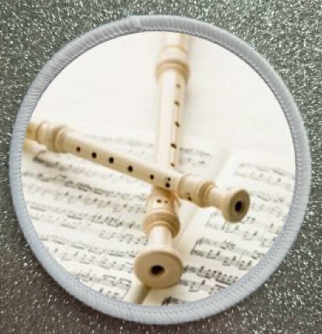3 Inch Flute Musical Instrument Patch Badge - Etsy