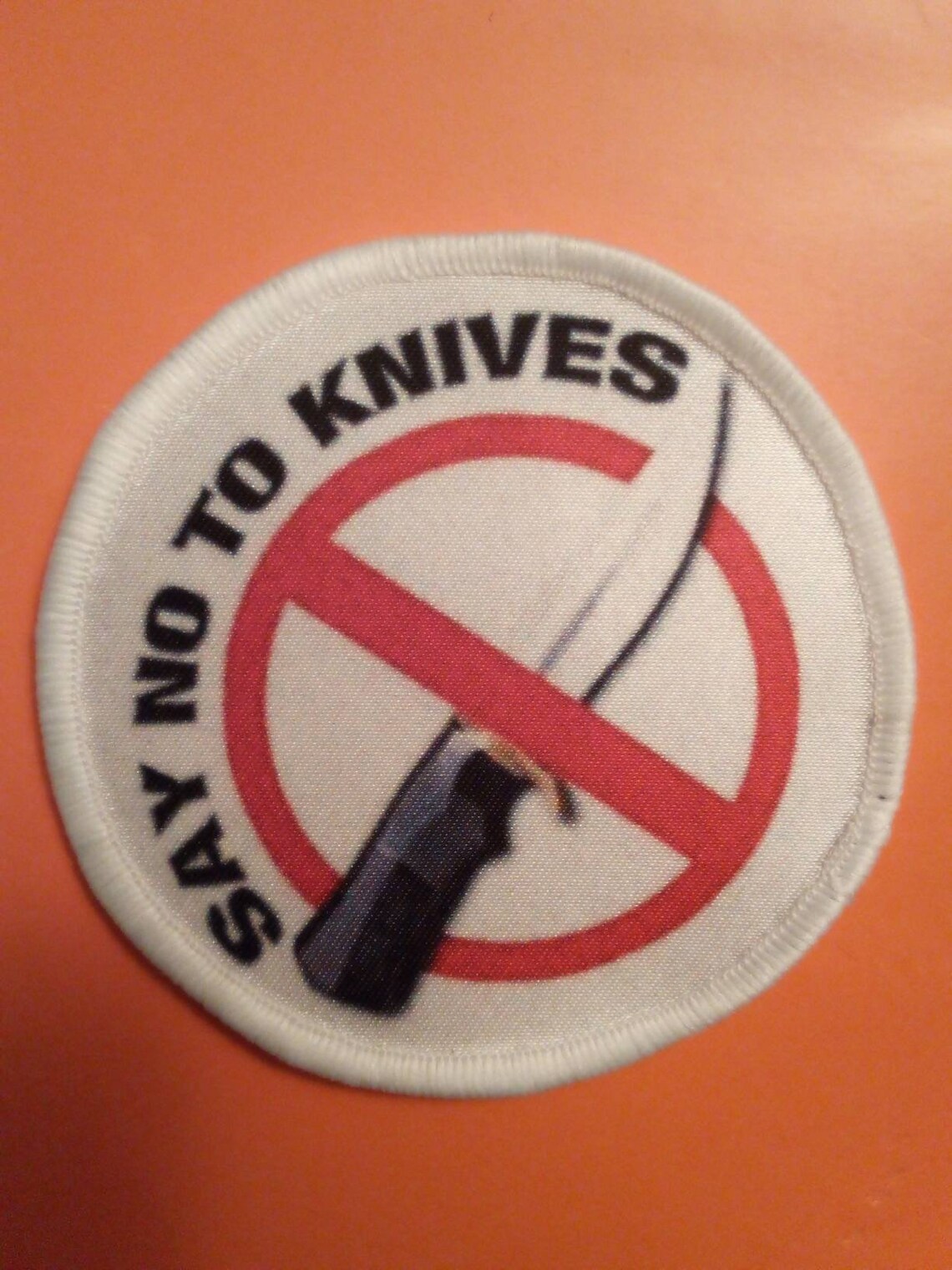 Say No to Knives Anti Knife Campaign 8cm Patch Badge - Etsy