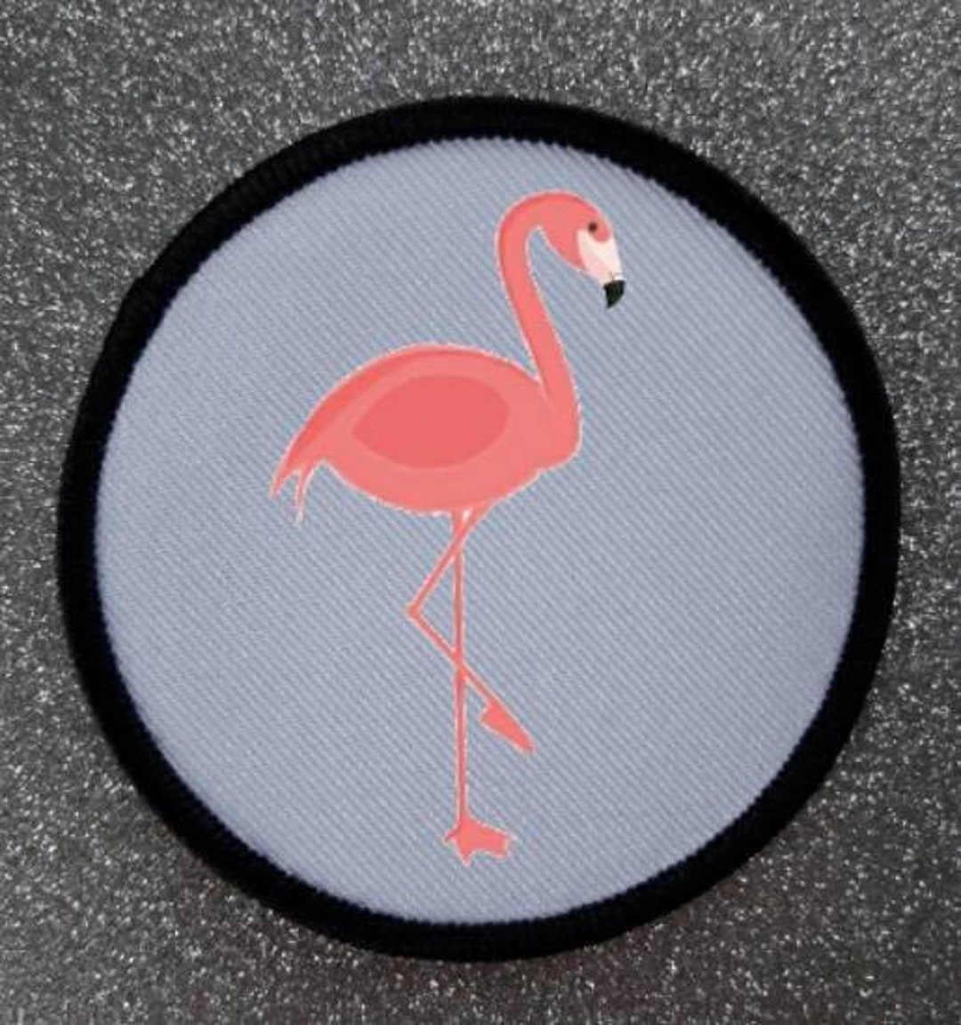 3 Inch Flamingo Patch Badge - Etsy