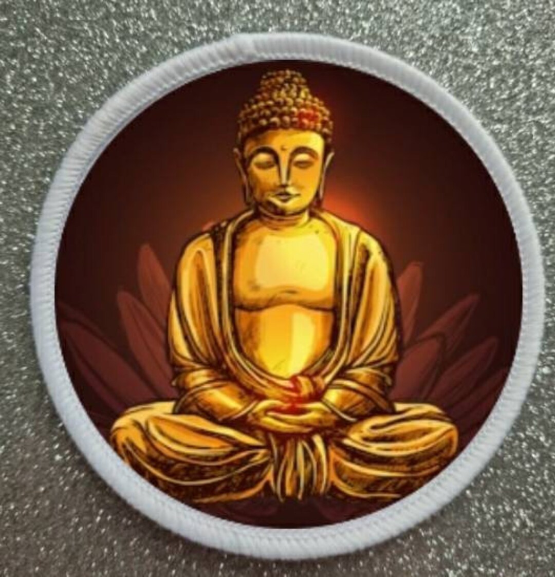 3 Inch Buddha Patch Badge - Etsy