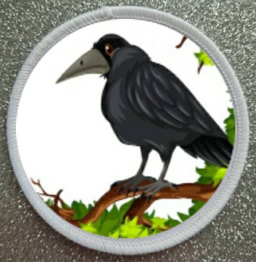 3 Inch Raven Patch Badge - Etsy