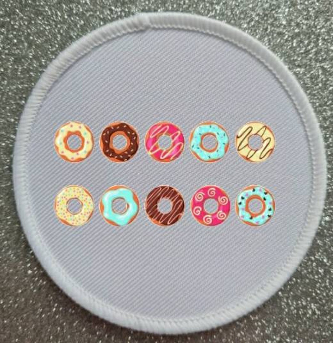 3 Inch Doughnut Patch Badge - Etsy