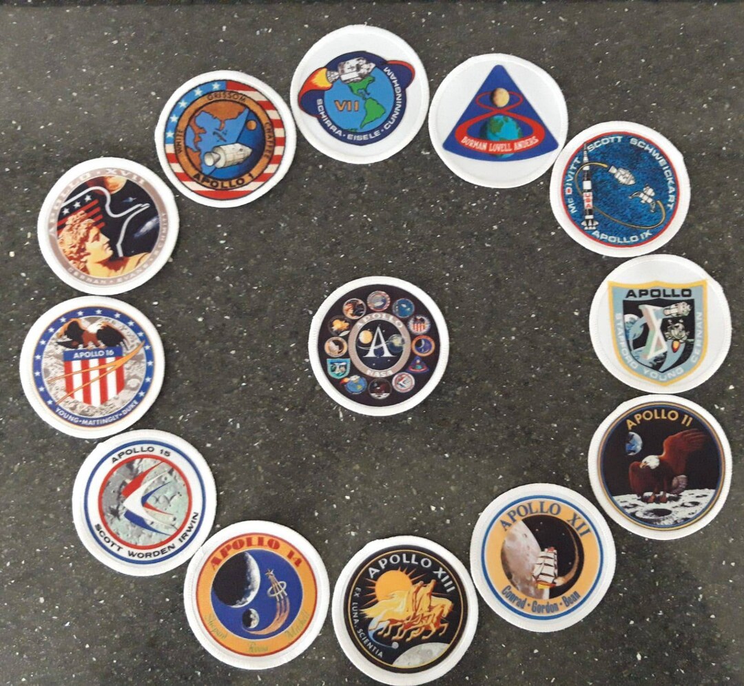 3 Inch Apollo Moon Missions Full Patch Badge Kit Set - Etsy