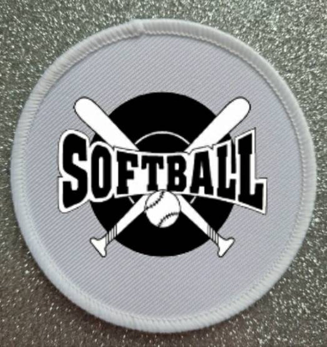 3 Inch Softball Patch Badge - Etsy