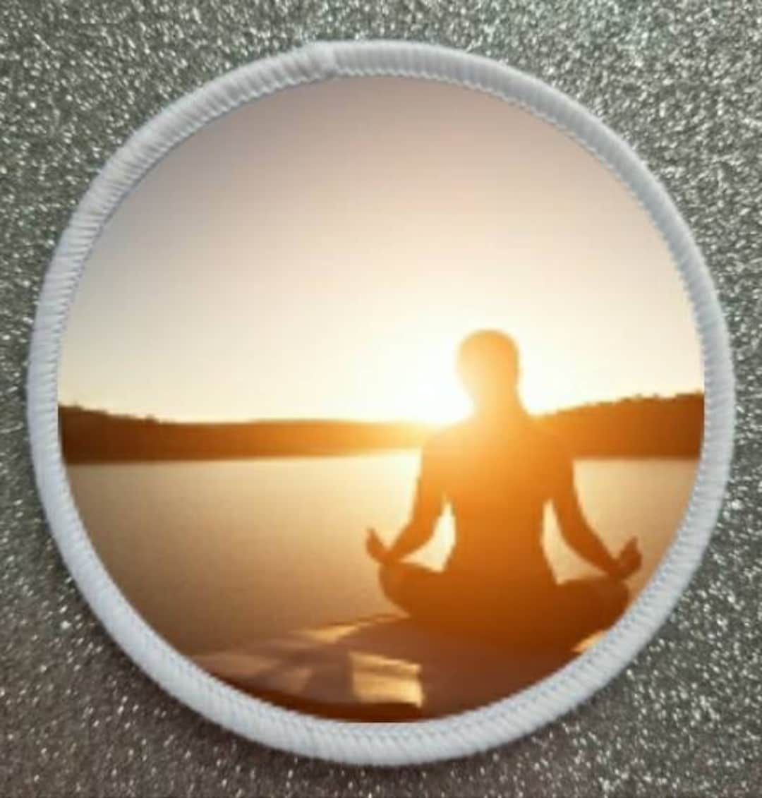 3 Inch Meditation Patch Badge - Etsy