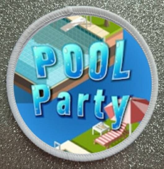 3 Inch Pool Party Patch Badge - Etsy