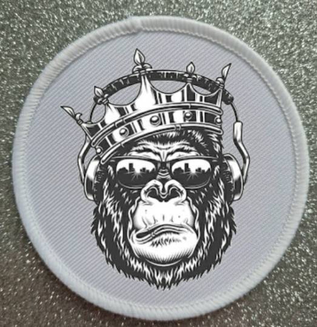 7 Inch Large Gorilla Tattoo Art Style Patch Badge - Etsy