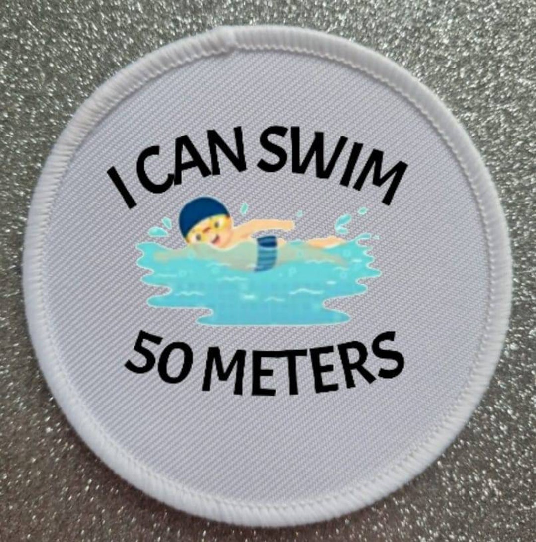 3 Inch Swimming Metres Award Patch Badge - Etsy Israel