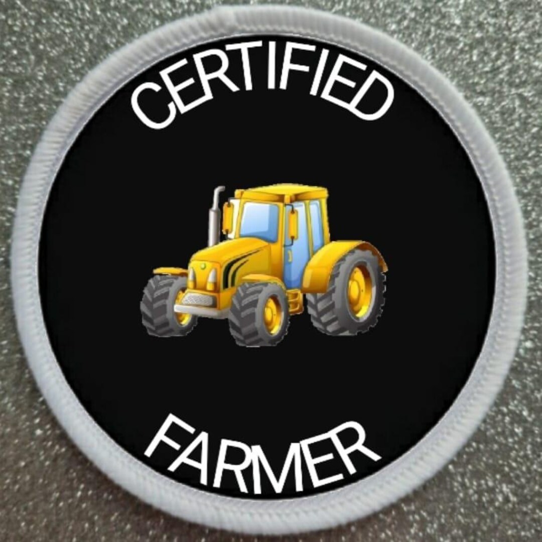 3 Inch Certified Farmer Patch Badge - Etsy