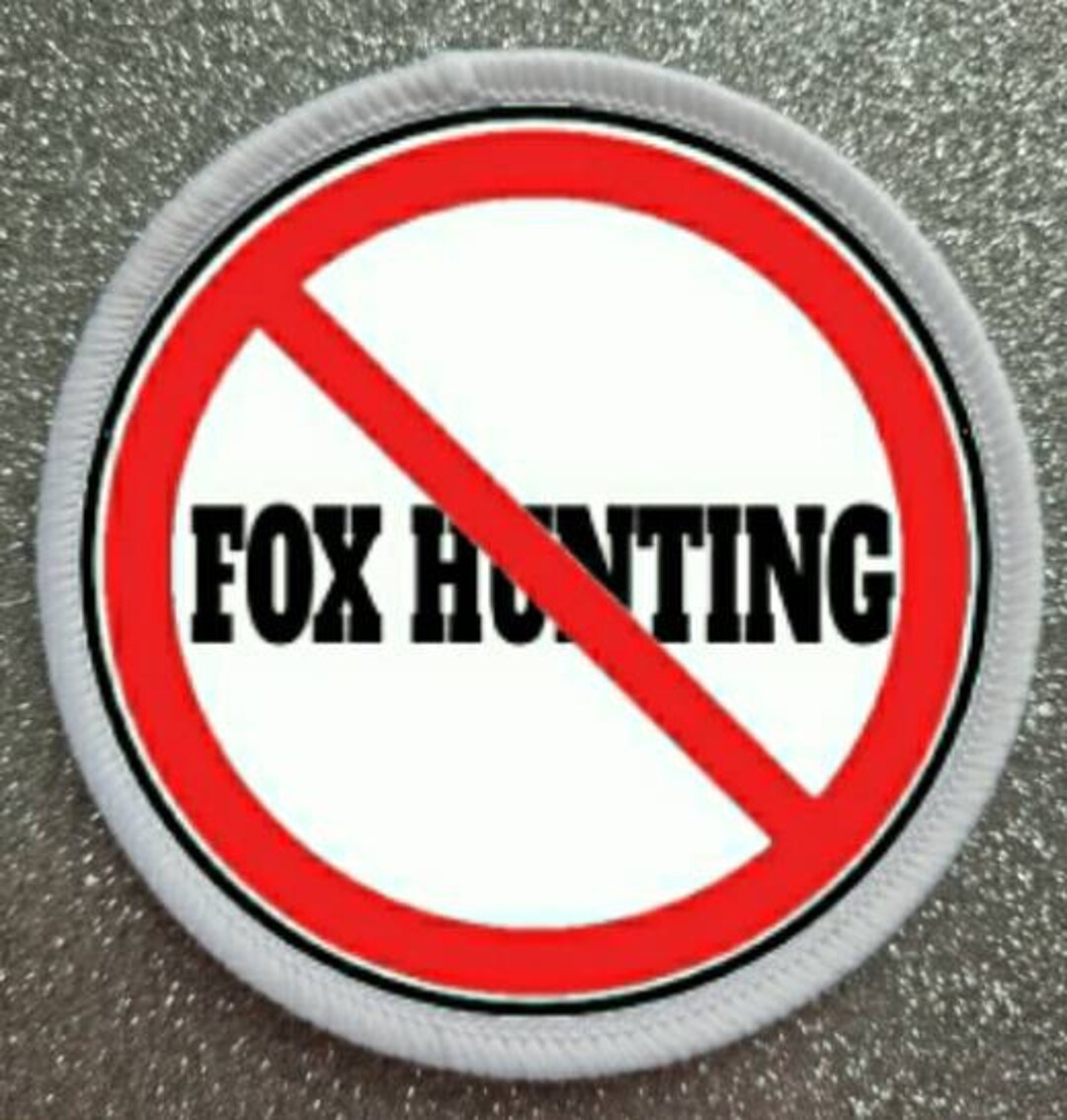 3 Inch Against Fox Hunting Patch Badge - Etsy