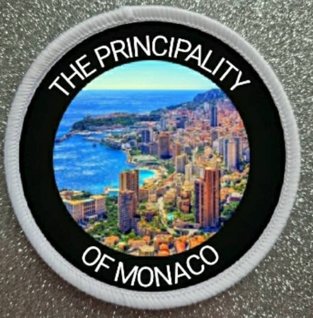 3 Inch Monaco Sublimation Patch Badge. - Etsy
