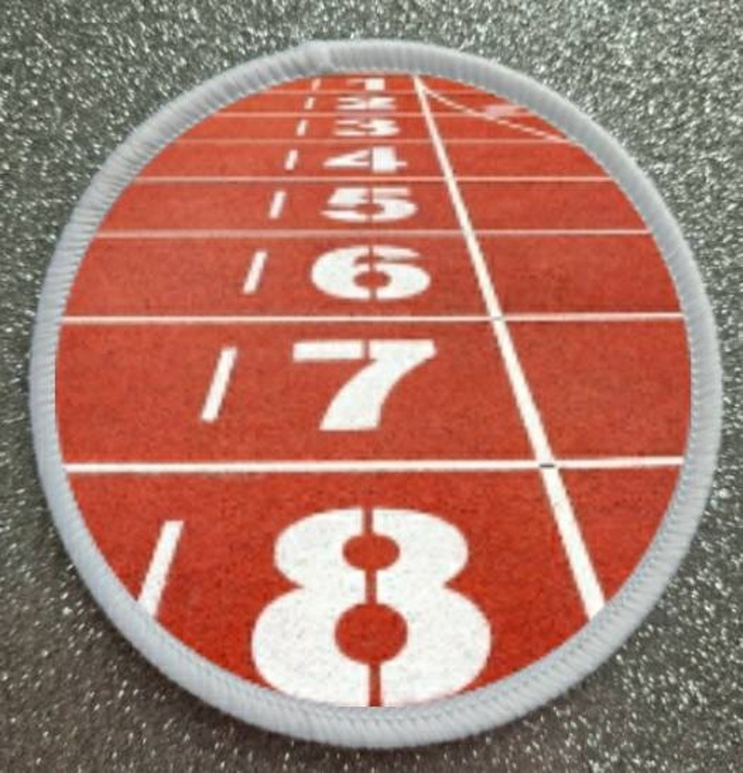 3 Inch Athletics Track Patch Badge - Etsy