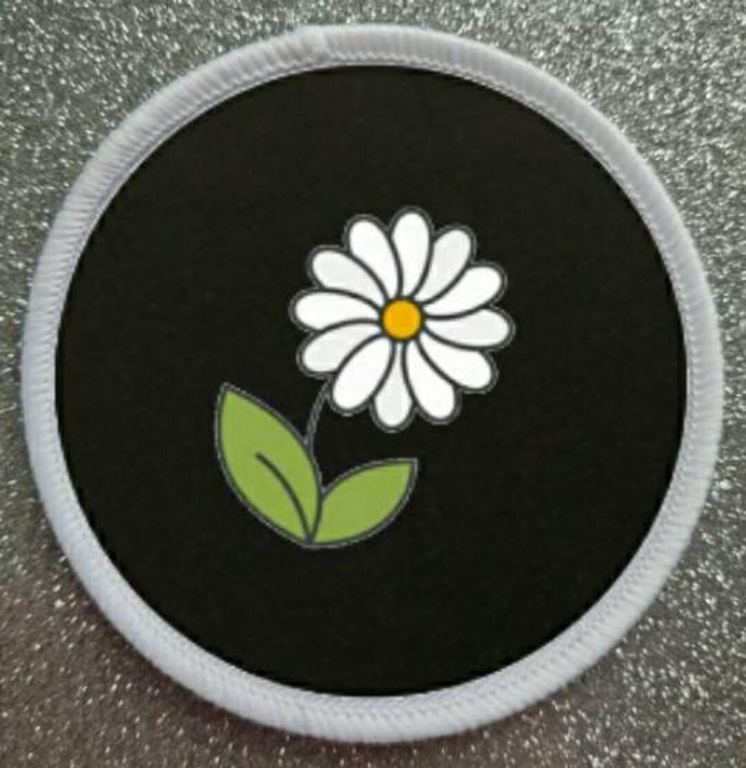 3 Inch Daisy Flower Patch Badge - Etsy