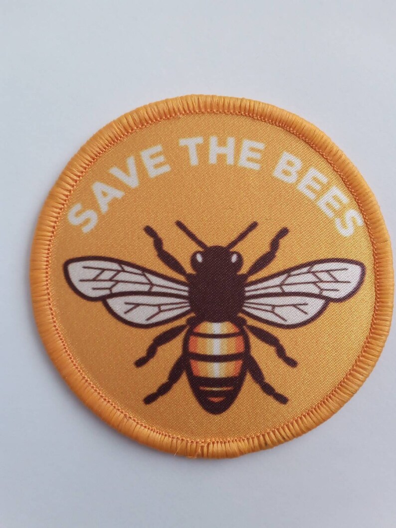3 Inch Save the Bees Patch Badge | Etsy