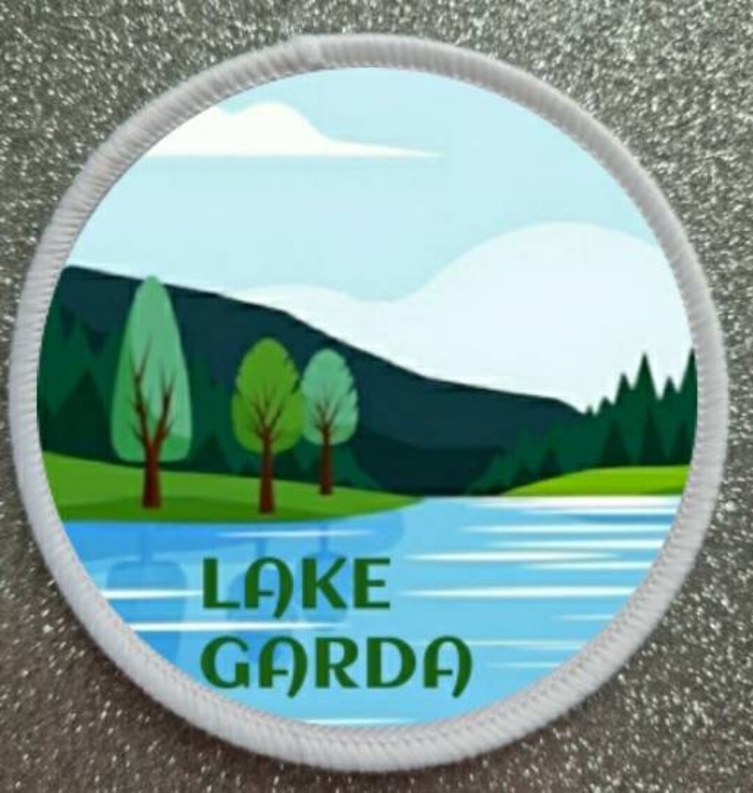 3 Inch Lake Garda Italy Art Patch Badge - Etsy
