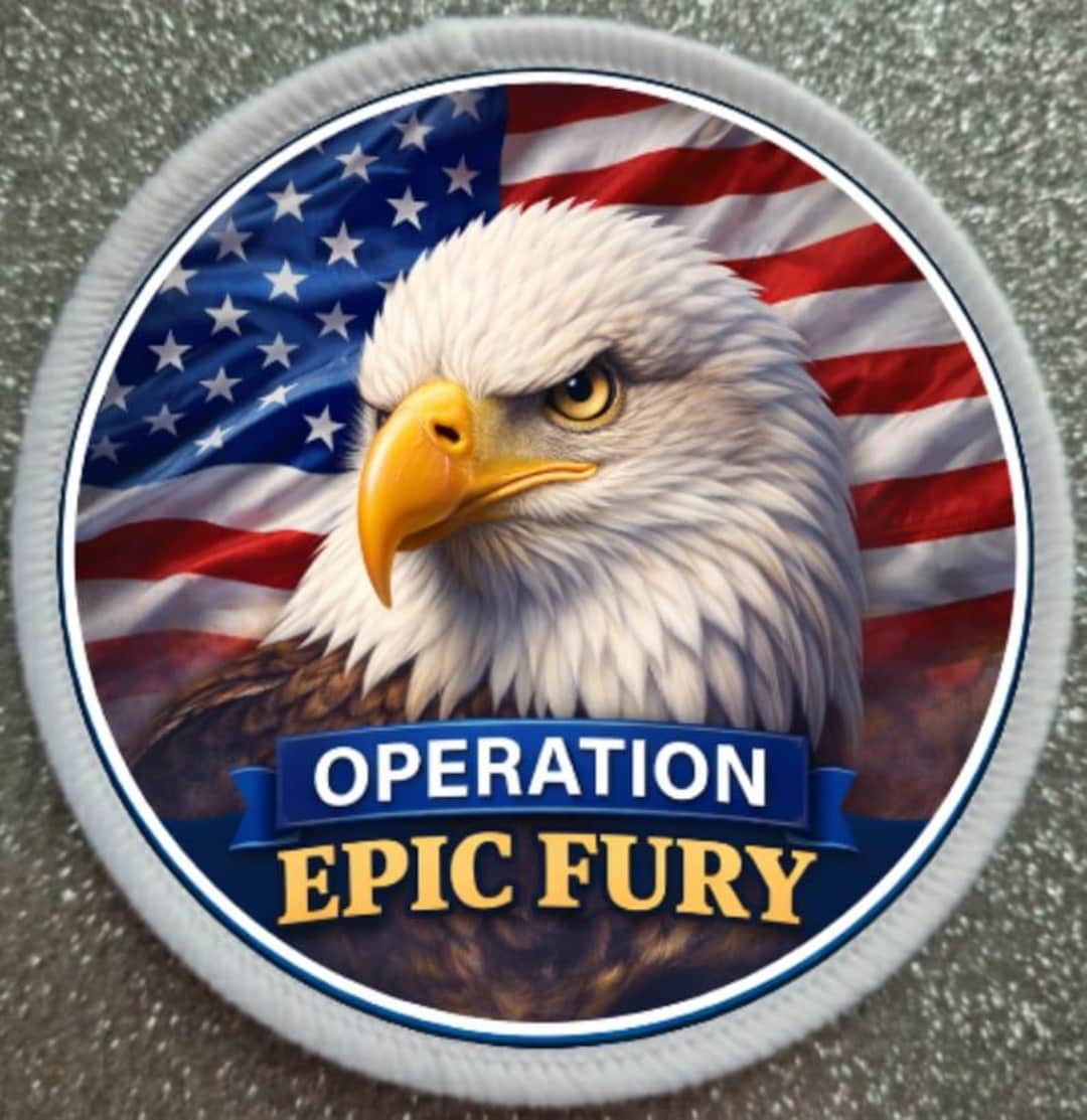 3 Inch Operation Epic Fury USA Military Operation Patch Badge - Etsy
