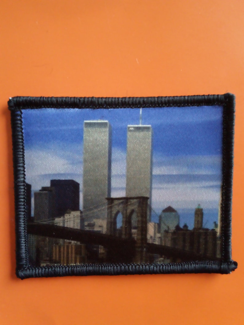 New York Skyline Twin Towers WTC Rememberce Style 8cm Patch - Etsy