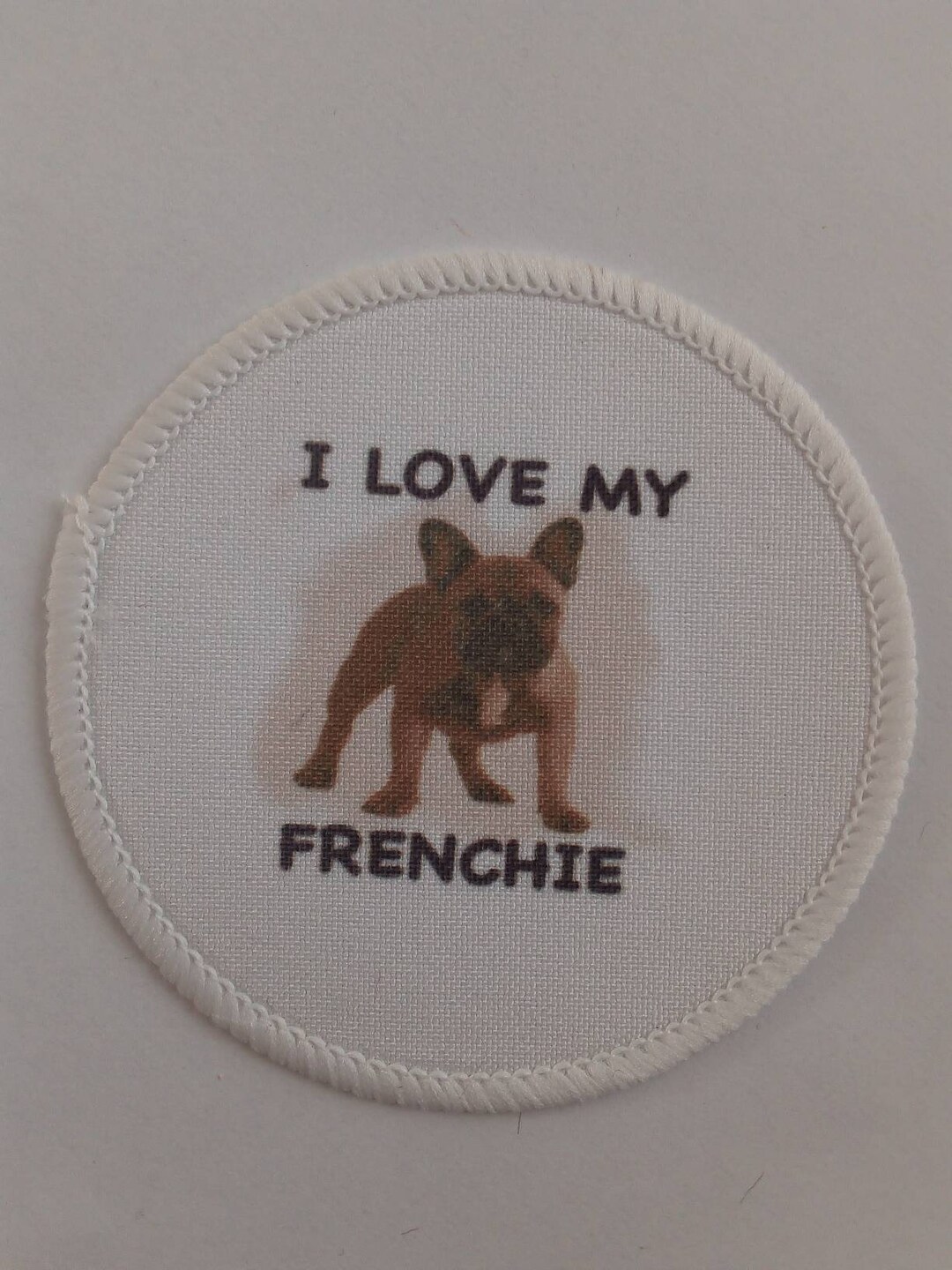 3 Inch I Love My Frenchie Patch Badge - Etsy