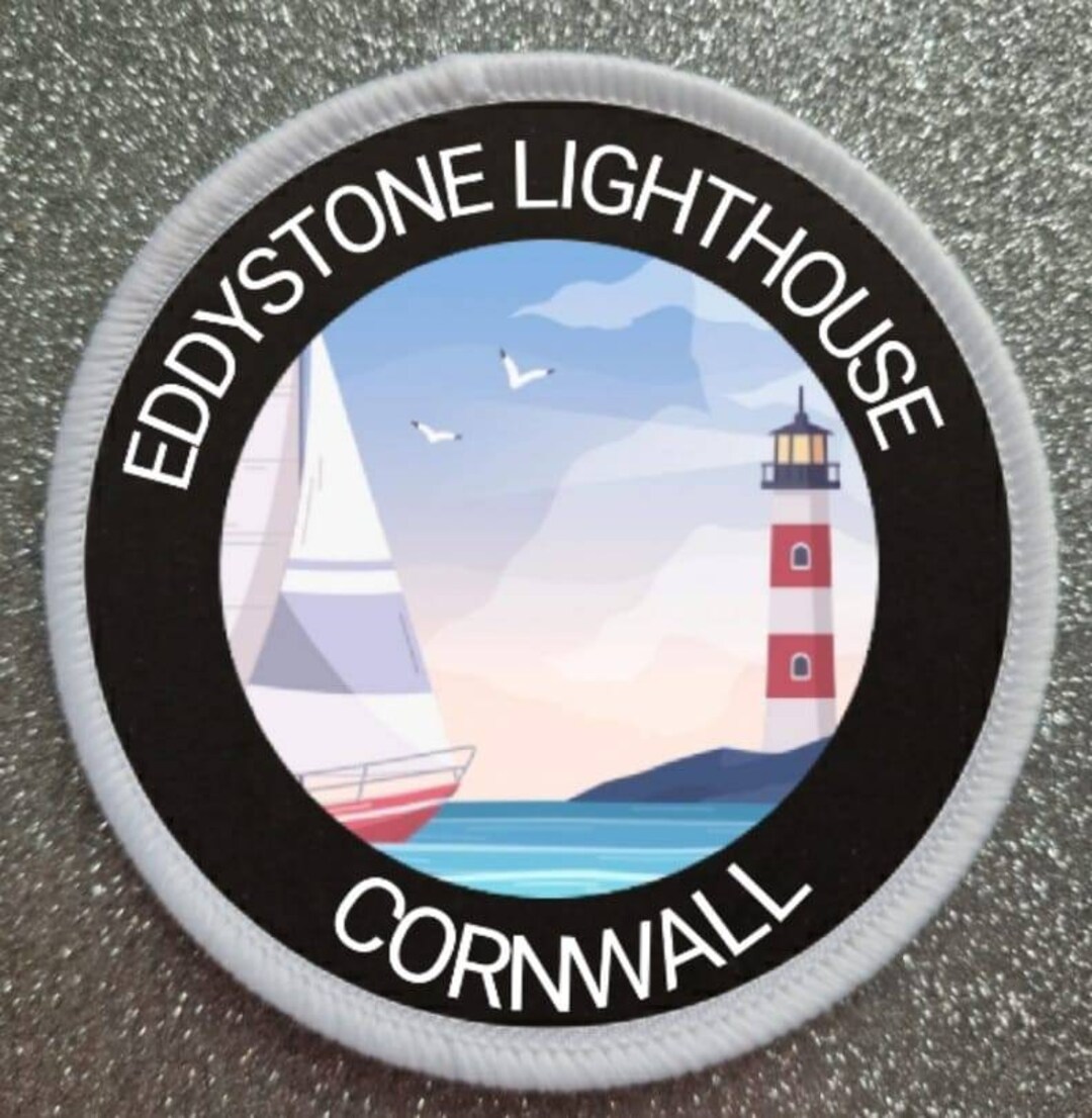 3 Inch Eddystone Lighthouse Cornwall Patch Badge - Etsy