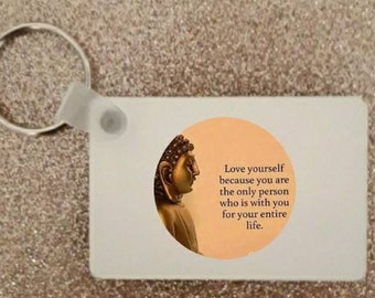 Quote Key Ring - Etsy UK