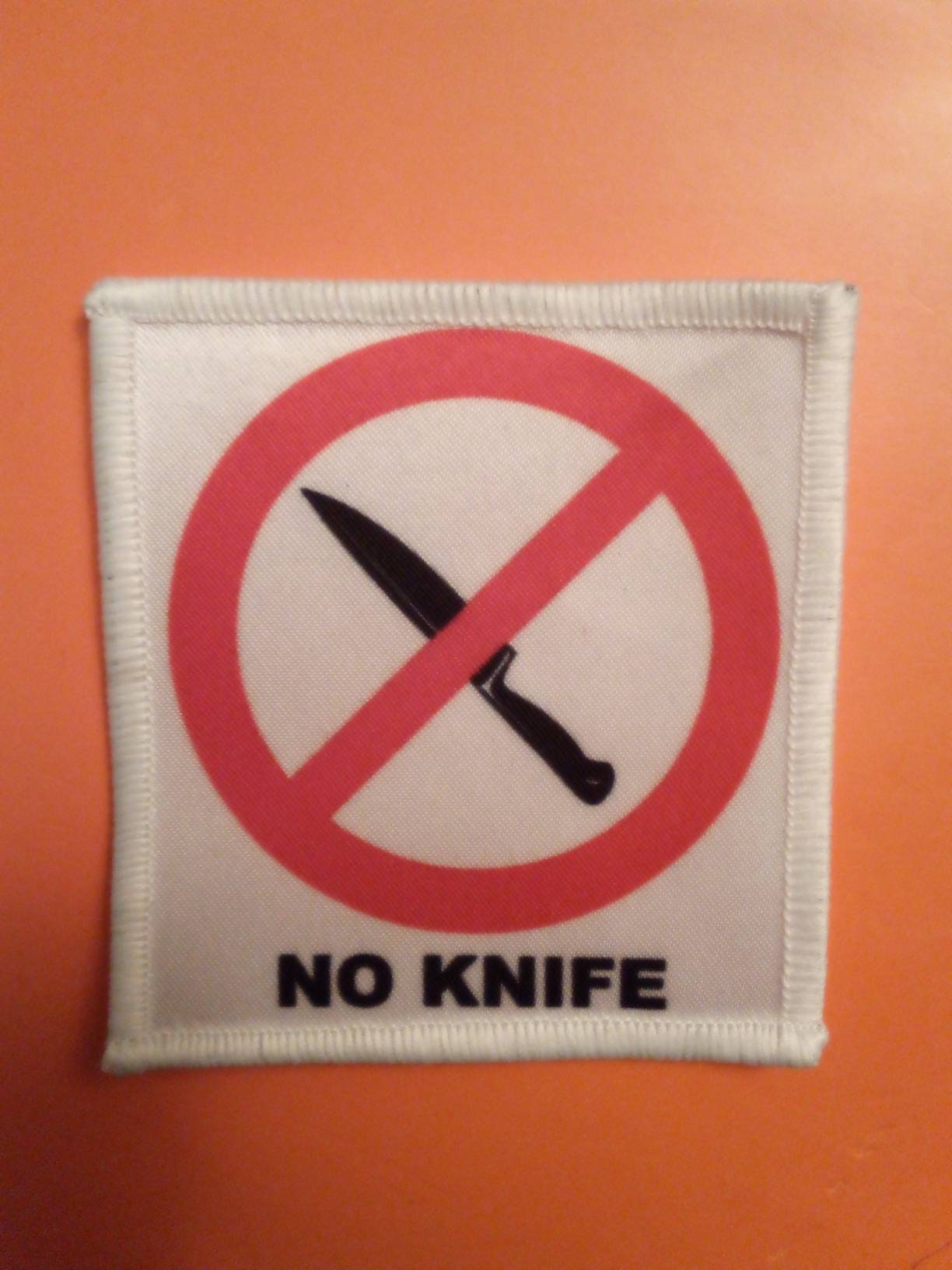 Say No to Knives Anti Knife Campaign 8cm Patch Badge - Etsy