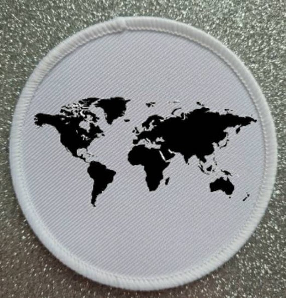3 Map of the World Sublimation Patch Badge. | Etsy