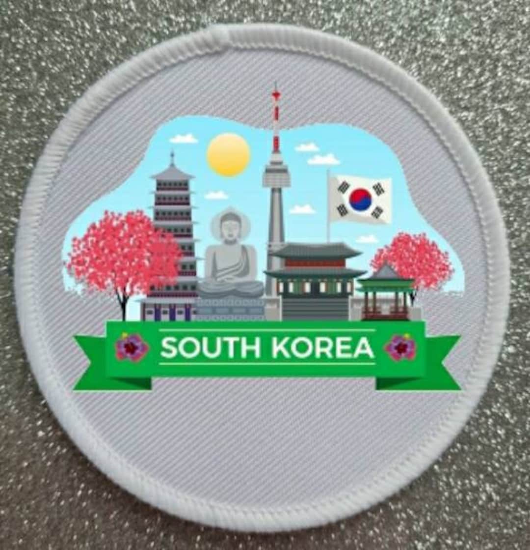 3 Inch South Korea Patch Badge - Etsy