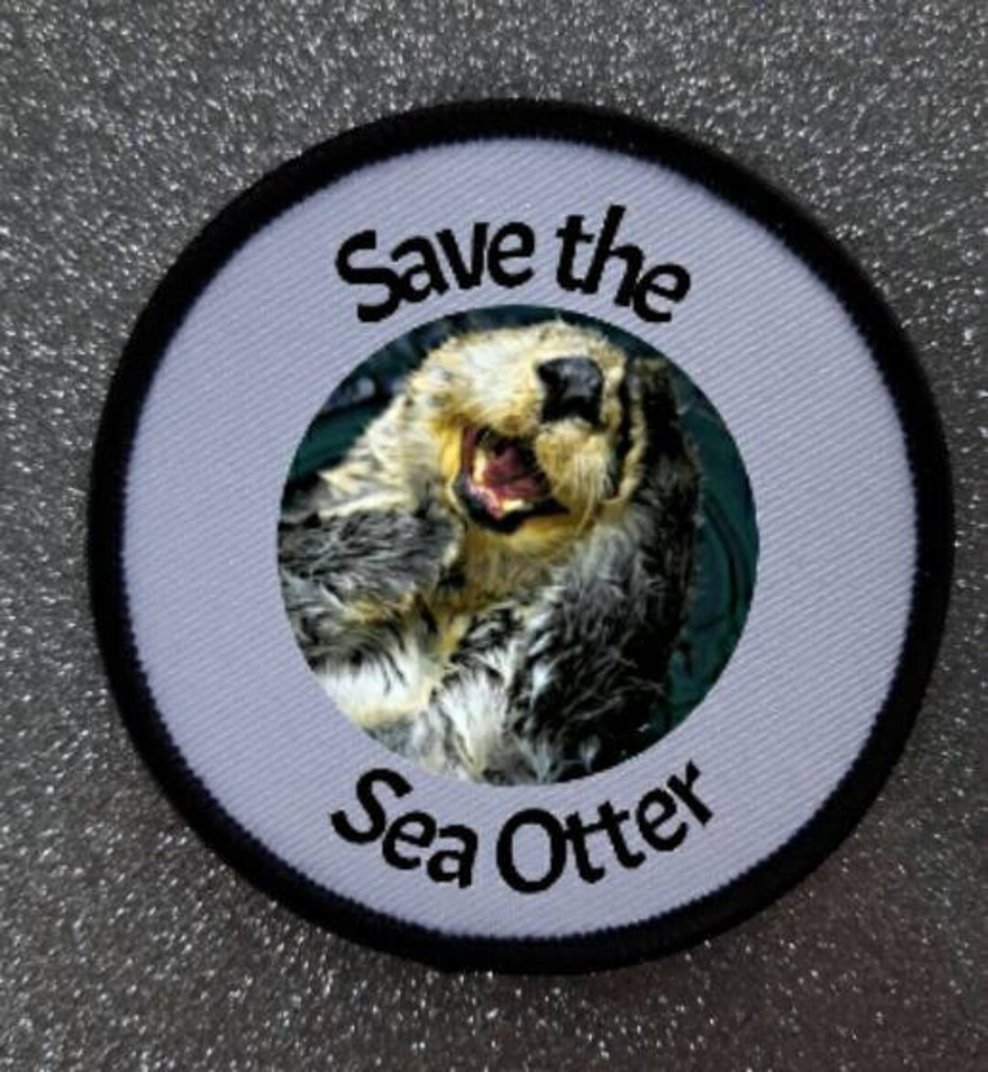 3 Inch Endangered Species Save the Sea Otter Patch Badge - Etsy