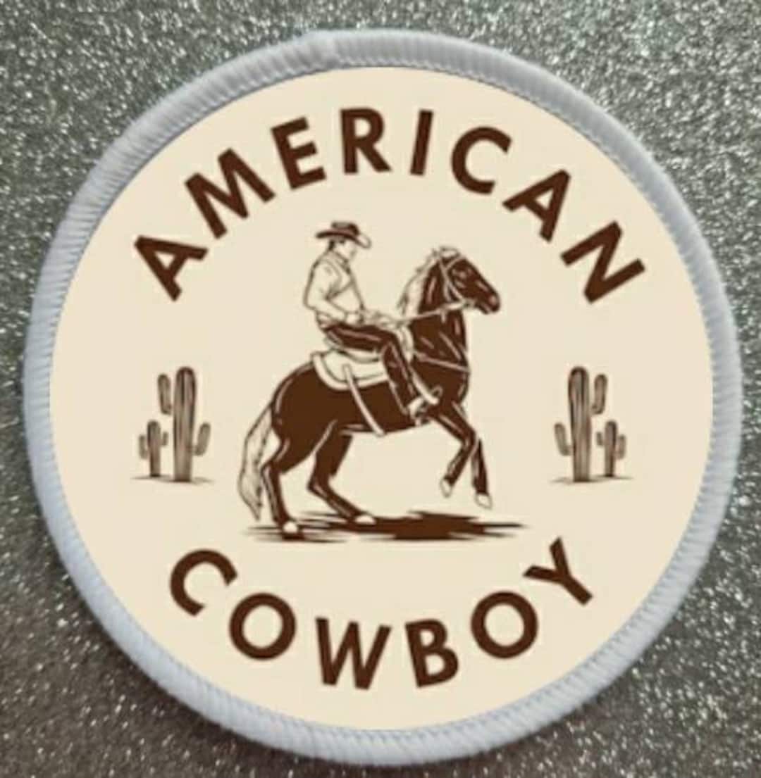 3 Inch American Cowboy Patch Badge - Etsy