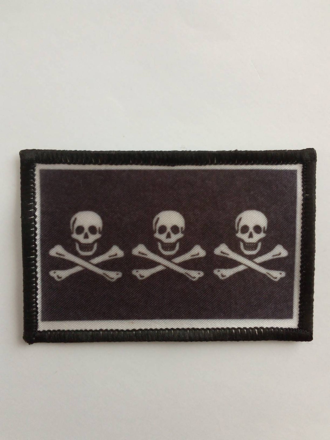 3 Inch Triple Skull and Crossbones Iron or Sew on Patch Badge - Etsy