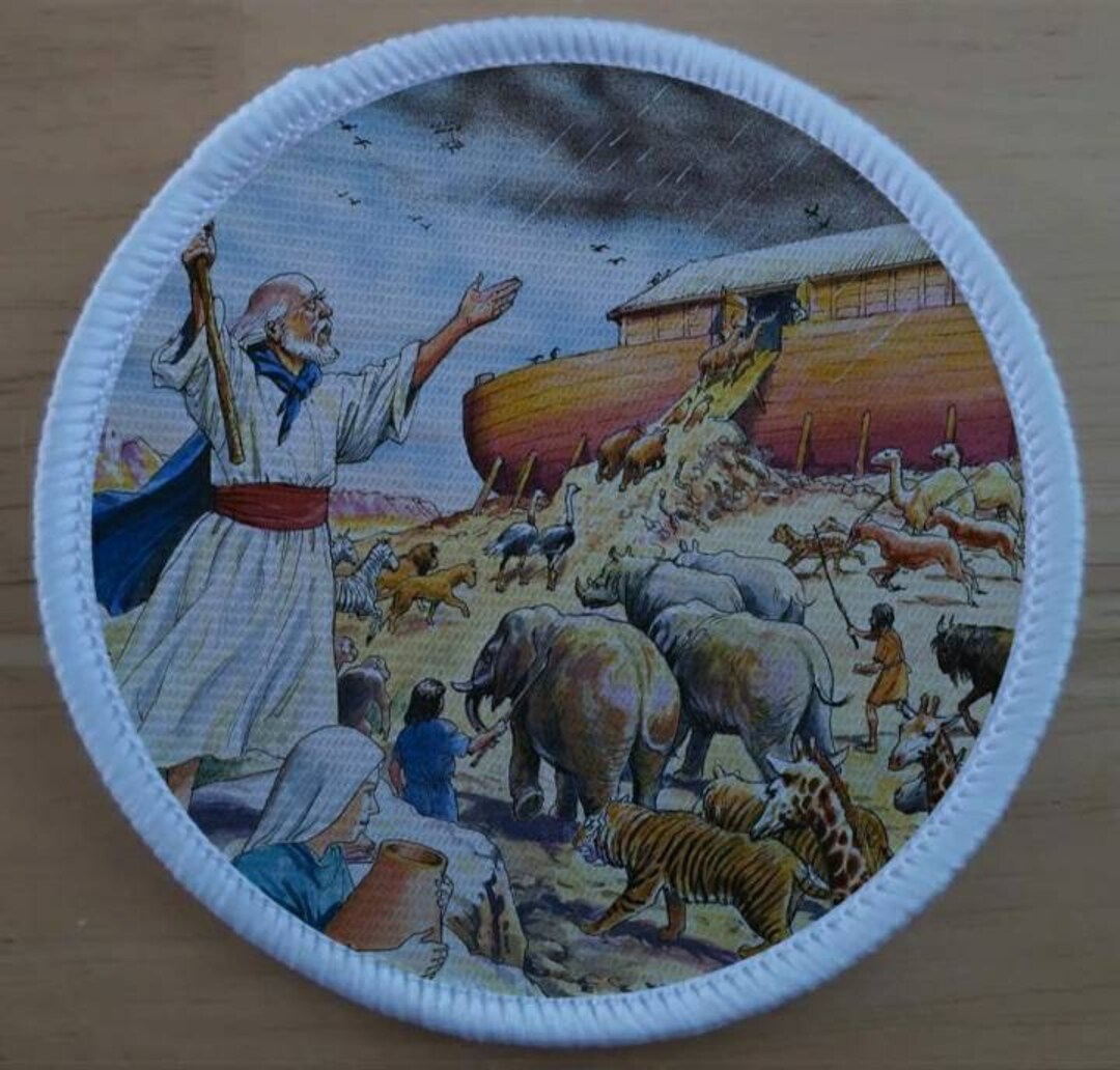 Noah's Ark Jesus God Holy Bible (badge) 3 Inch Patch - Etsy