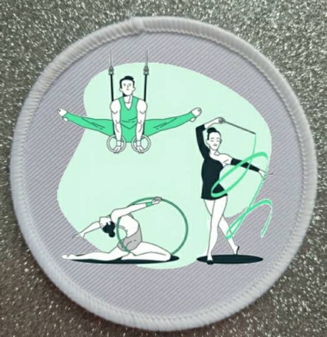 3 Inch Gymnastics Patch Badge - Etsy