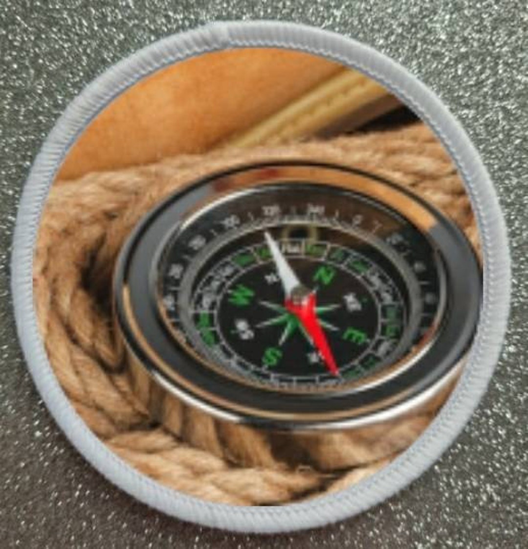 3 Inch Compass Patch Badge - Etsy