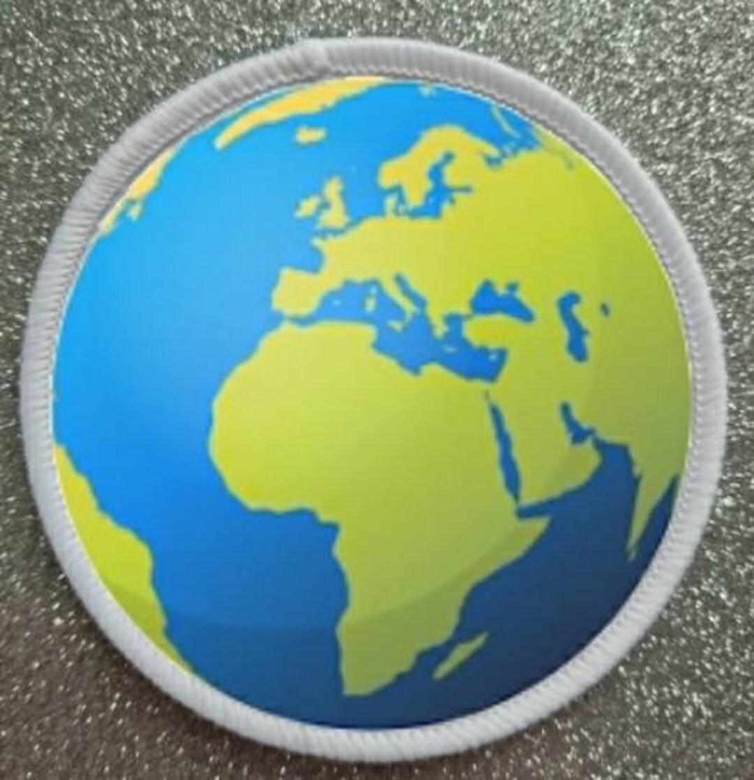 3 Inch Globe Patch Badge - Etsy
