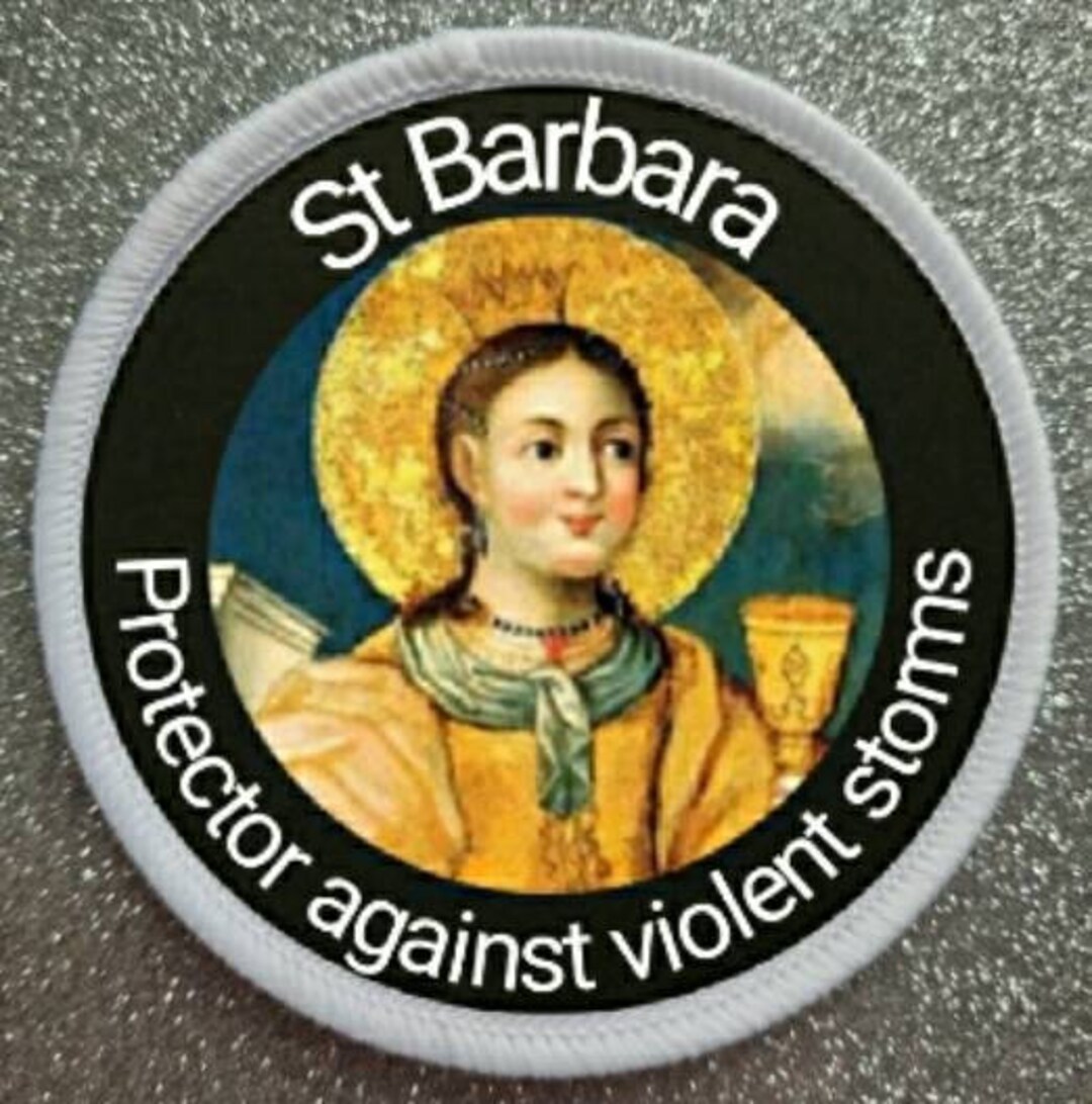 3 Inch St Barbara Patch Badge - Etsy