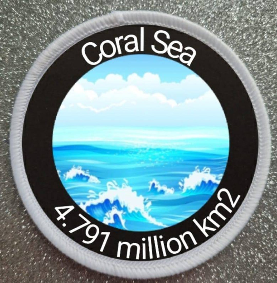 3 Inch Coral Sea Patch Badge - Etsy