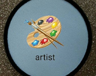 Painter's Palette Applique Patch Artist Badge 1.75 3-pack, Iron On - Etsy