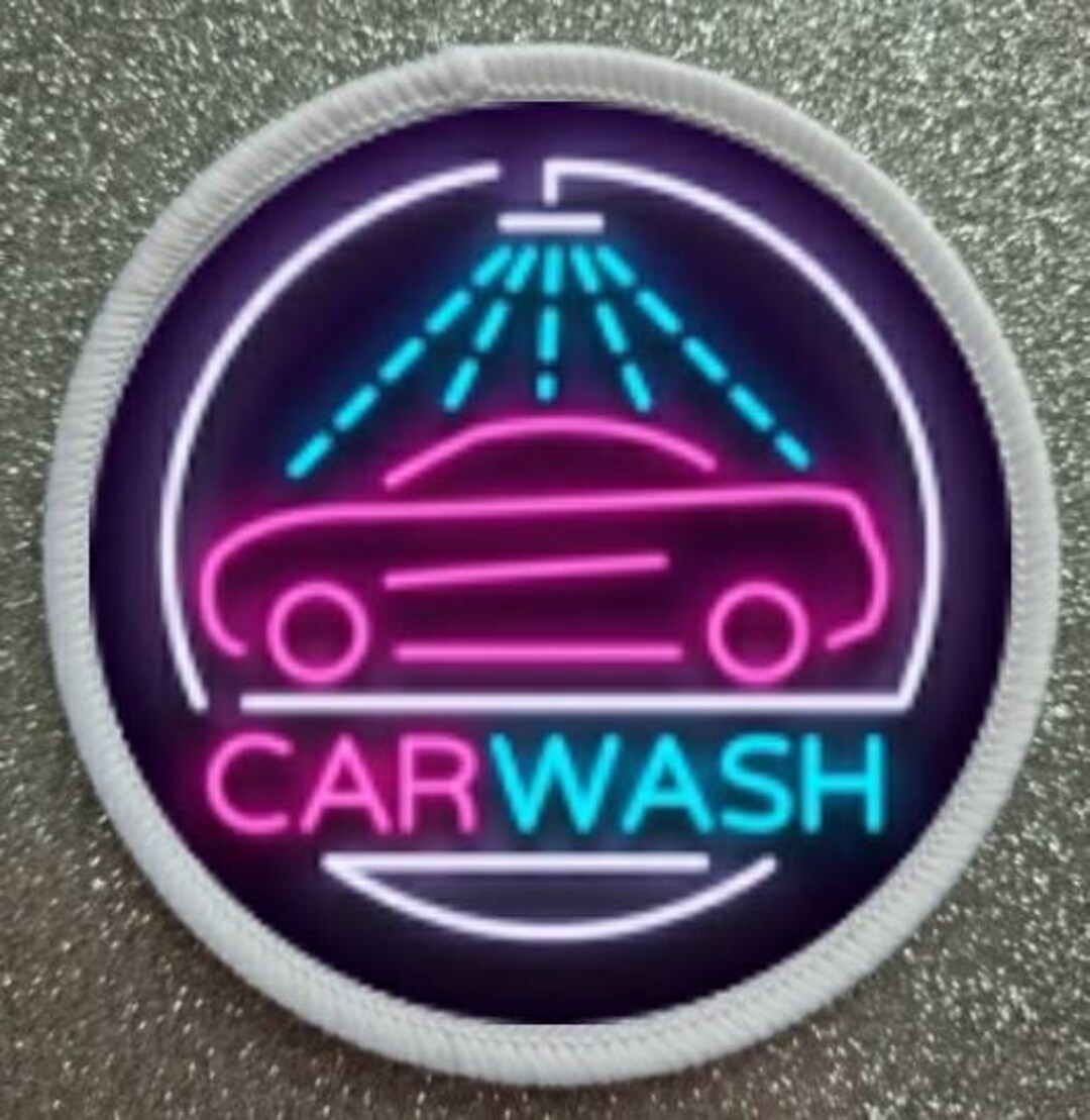 3 Inch Car Wash Patch Badge - Etsy