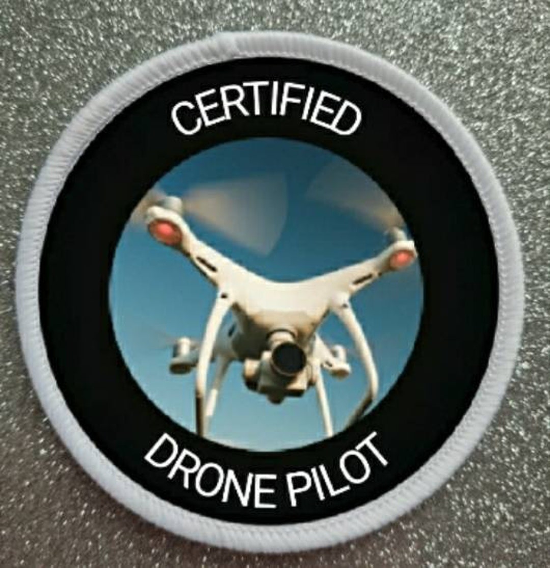 3 Inch Certified Drone Pilot Sublimation Patch Badge. - Etsy