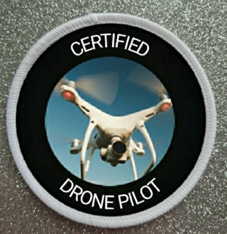 3 Inch Certified Drone Pilot Sublimation Patch Badge. - Etsy