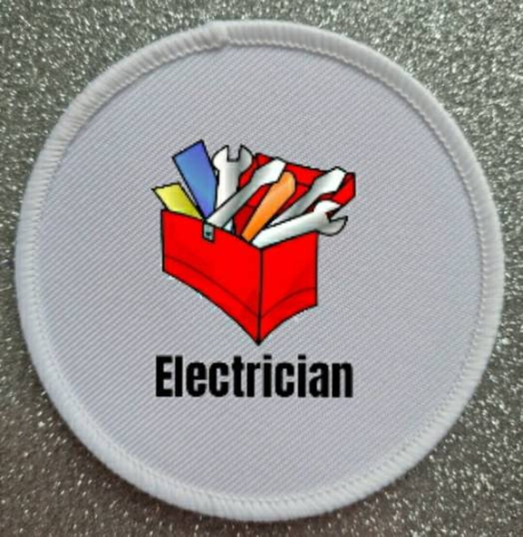 3 Electrician Sublimation Patch Badge. - Etsy UK