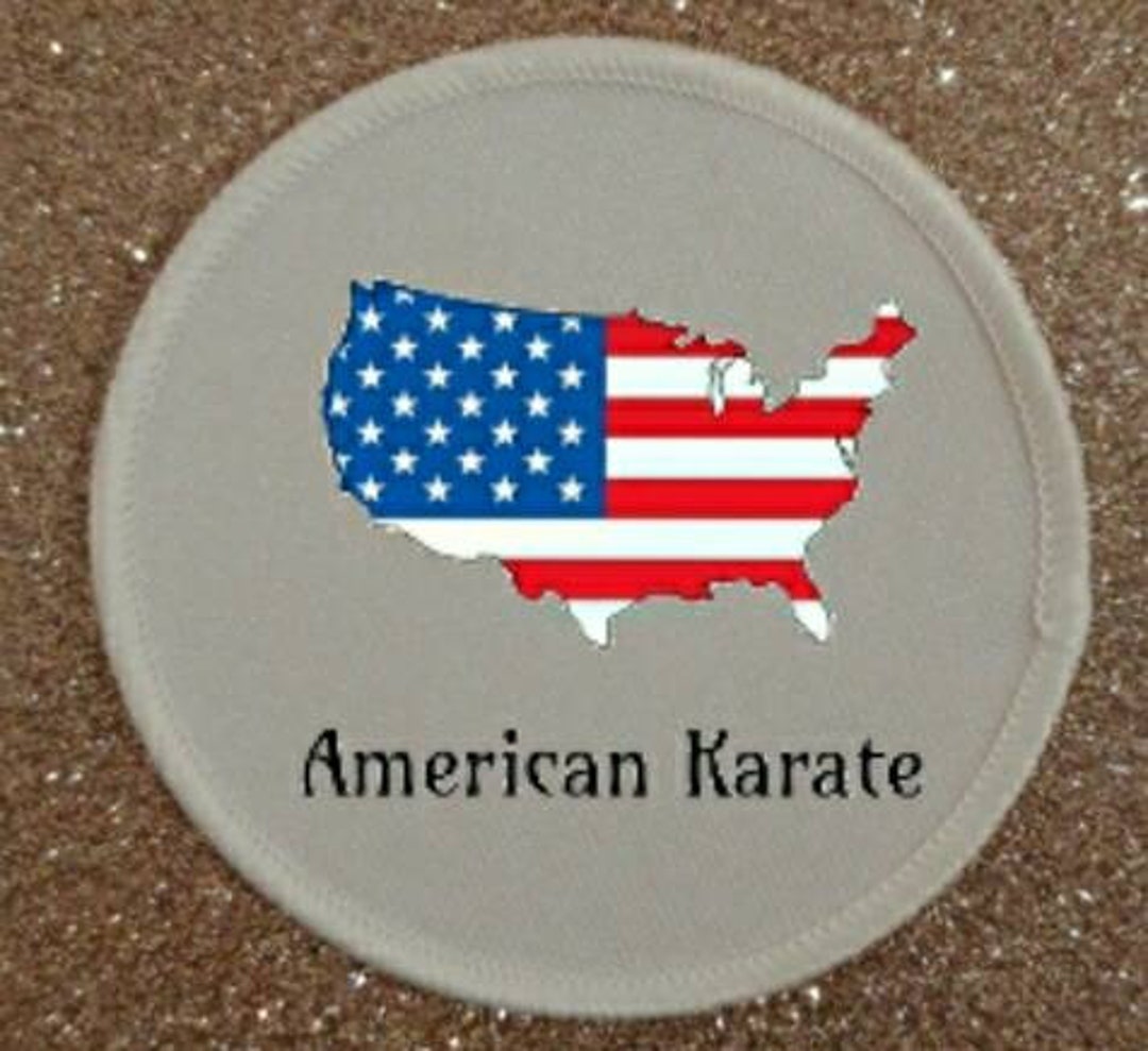 7 Inch Large American Karate Patch Badge - Etsy