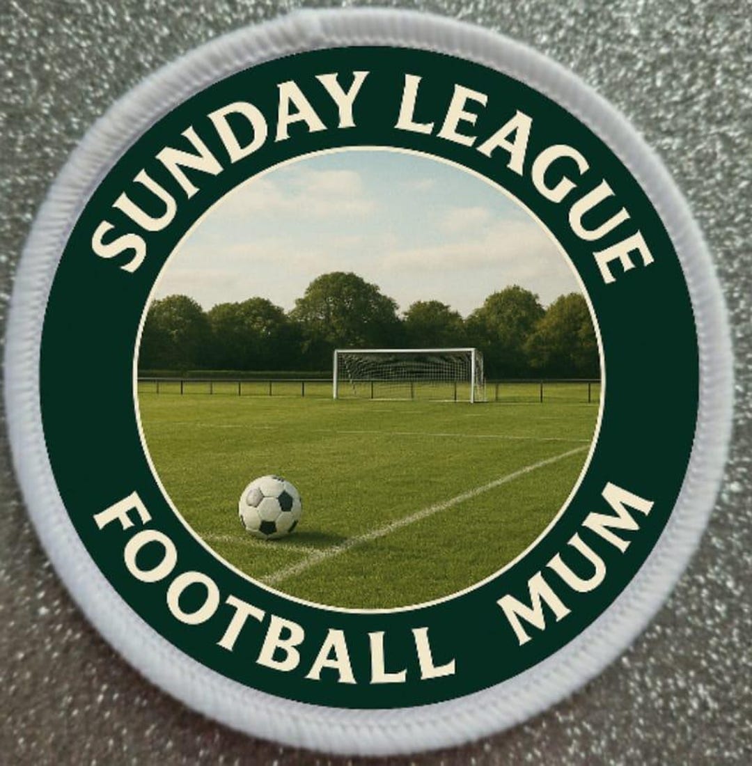 3 Inch Sunday League Football Mum Patch Badge - Etsy
